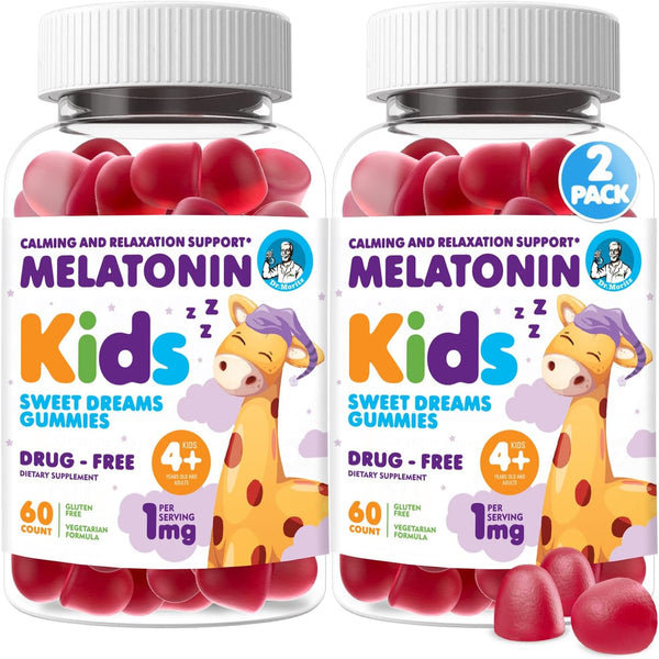 Dr. Moritz Melatonin Gummies - 1mg Chewable Strawberry Flavor - Sleep ...